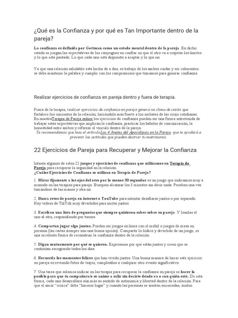 Ejercicios Confianza PDF