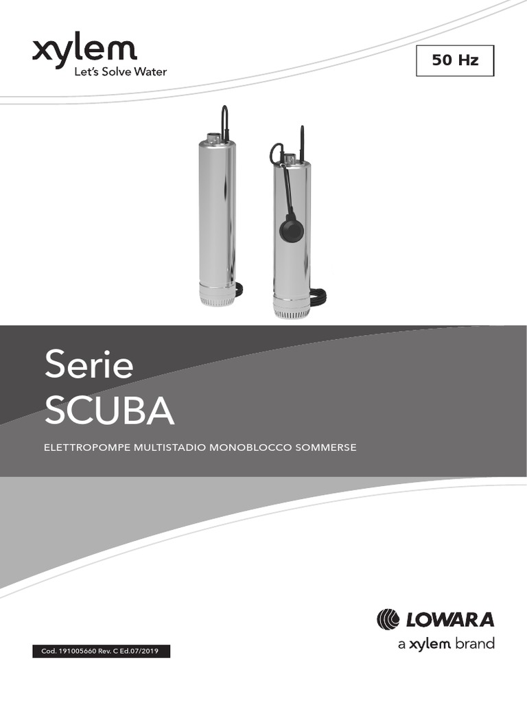 Dati Caratteristici Lowara Scuba 50hz - It | PDF