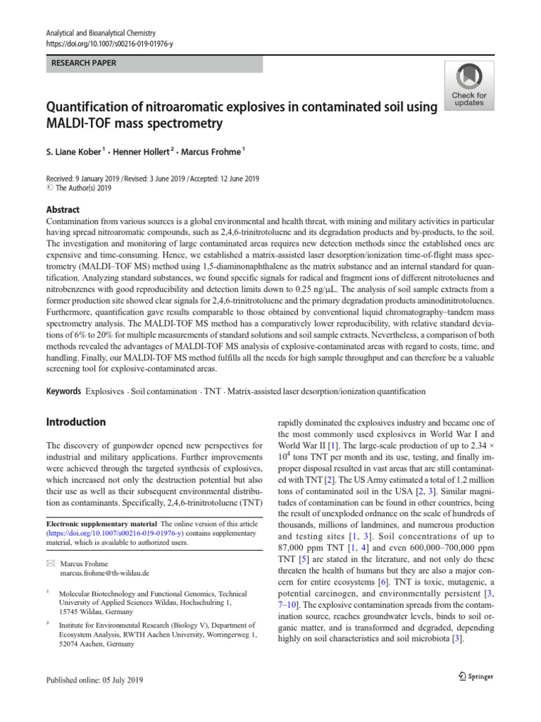 10.1007@s00216-019-01976-y | PDF | Mass Spectrometry | Electrospray ...