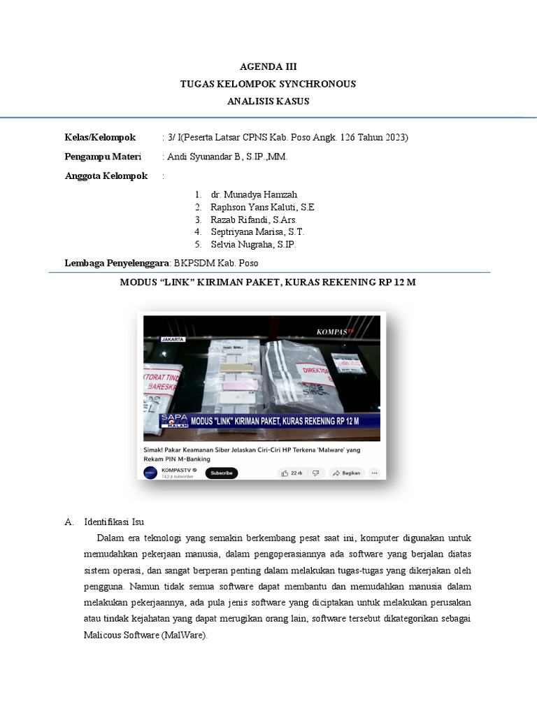 Tugas KLP Agenda Iii (Manajemen Asn & Smart Asn) | PDF