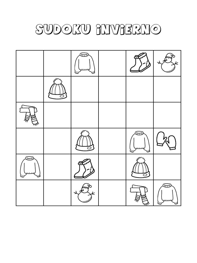 Sudoku Temático de Invierno | PDF