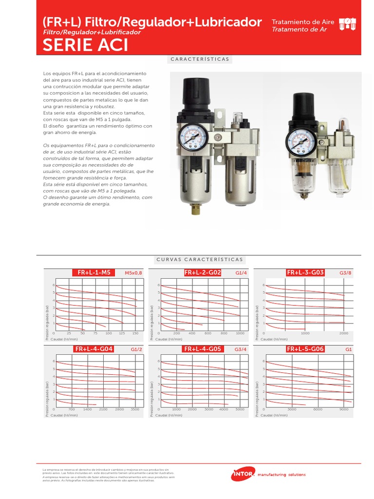 Catalogo (R) Filtro-Regulador+Lubricador | PDF | Cantidades fisicas | Cantidad
