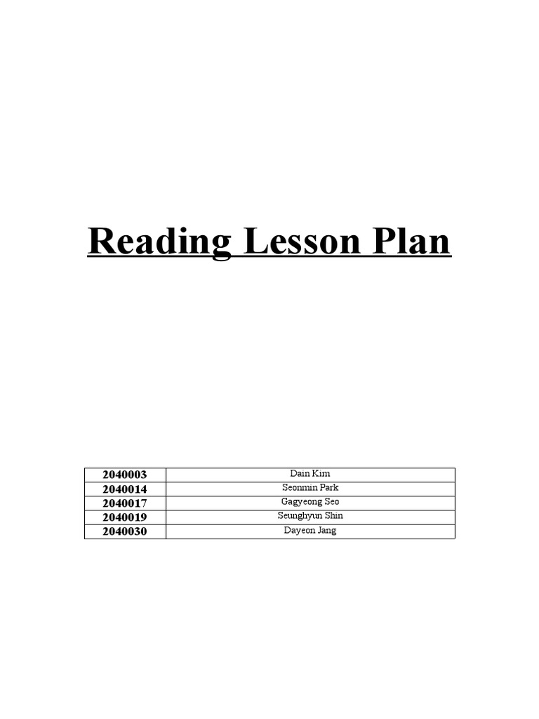 Lesson Plan - G1 | PDF | Reading Comprehension | Communication
