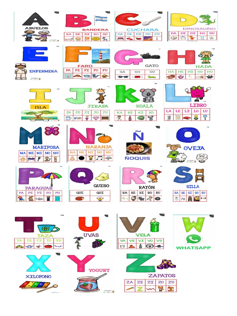 Abecedario de 1° | PDF