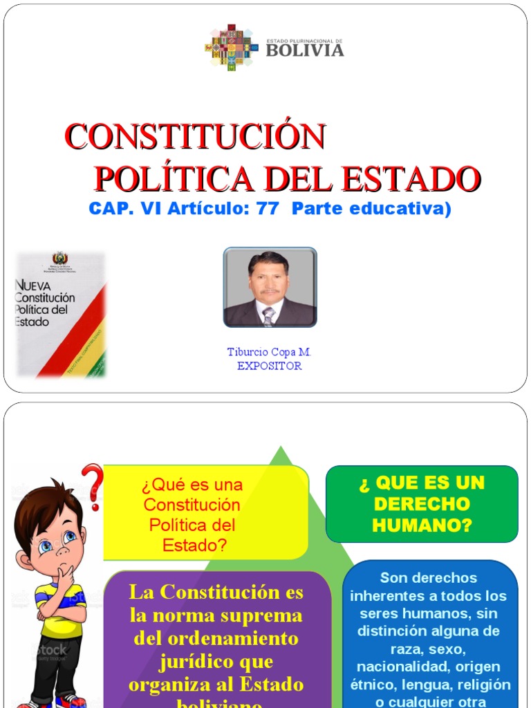 1 Constitución Política Del Estado Pdf Bolivia Derecho Constitucional