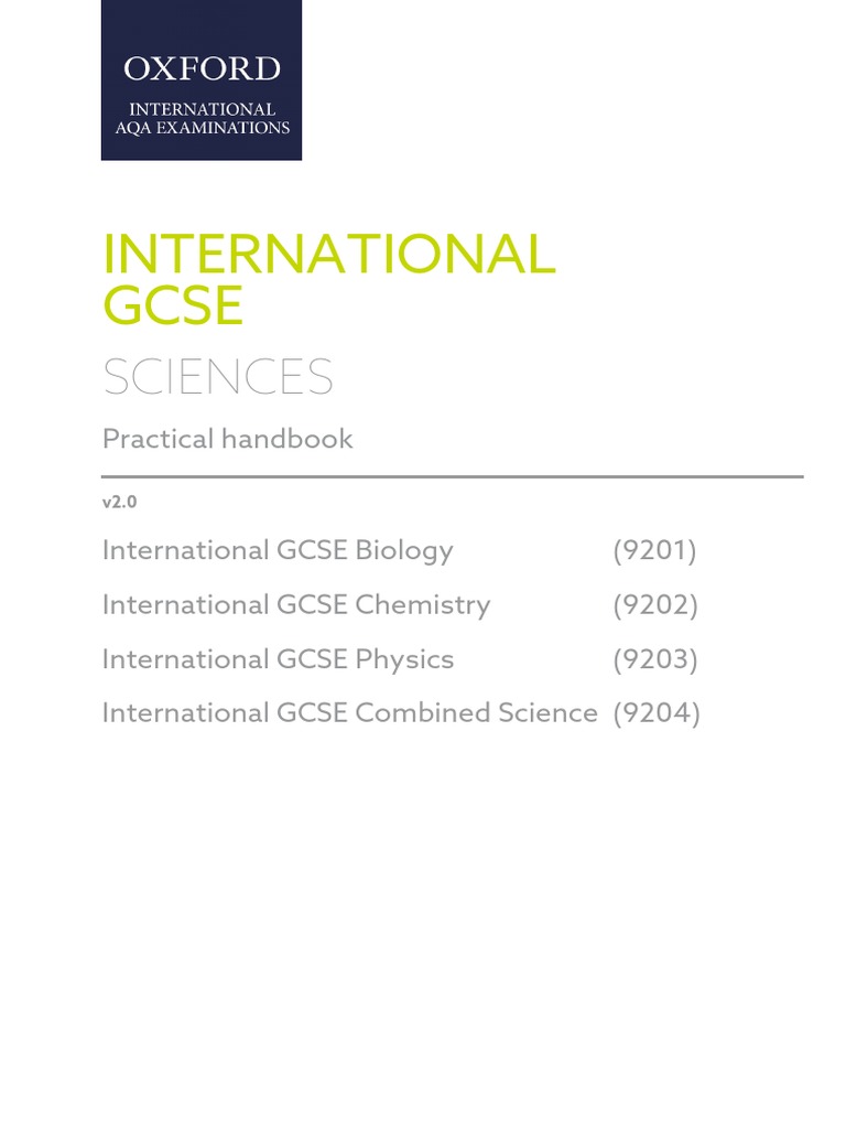 International GCSE Sciences Practical Guide | PDF | Hypothesis ...