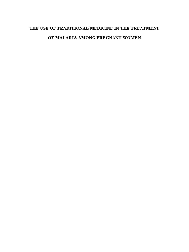 Caroline Complete Project | PDF | Malaria | Plasmodium