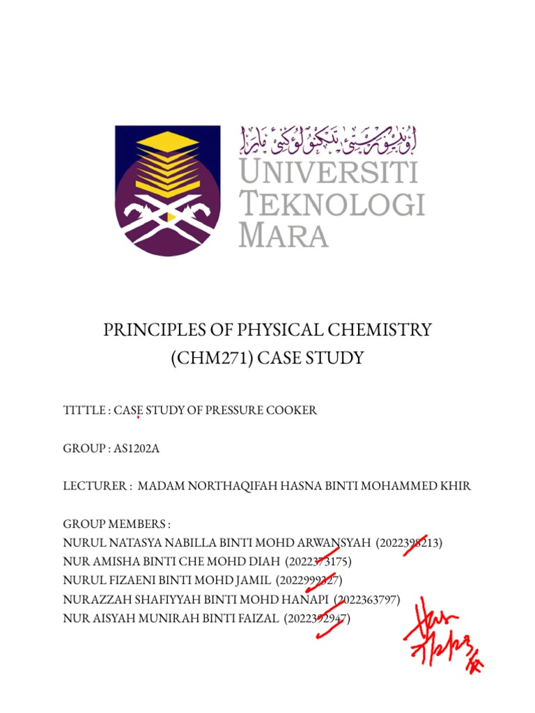 Contoh Report Case Study | PDF | Pressure Cooking | Boiling