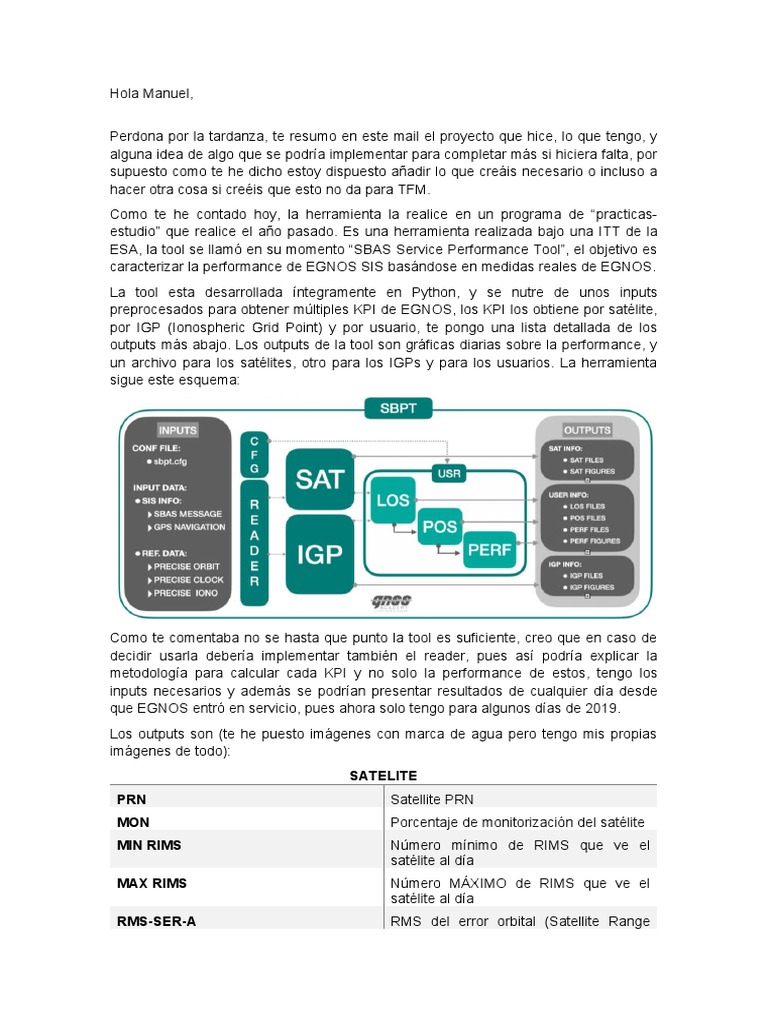 Herramienta Performance SBAS | PDF | Informática