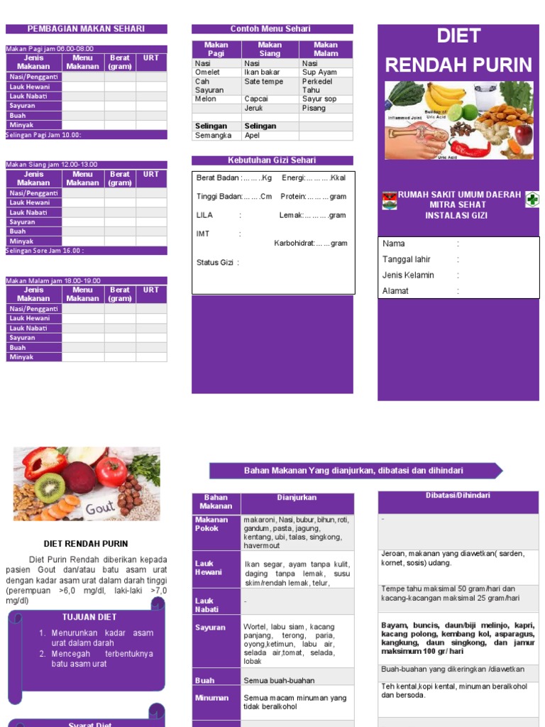 Leaflet Rendah Purin Fix | PDF