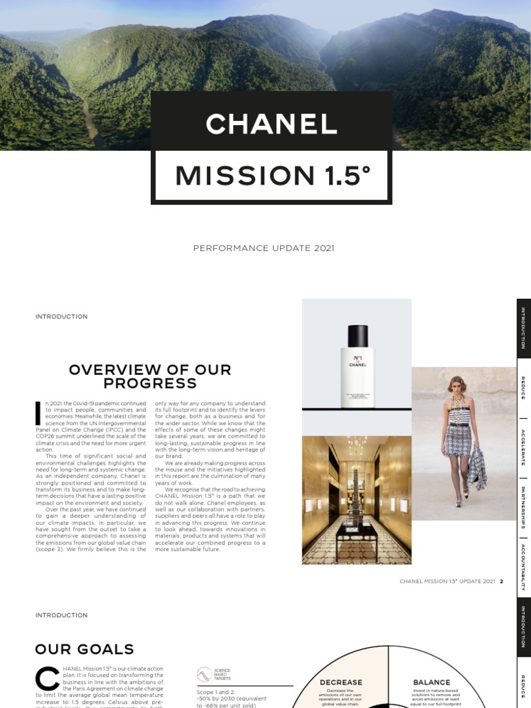 Chanel Mission 1.5° Performance Update 2021 | PDF | Climate Change ...