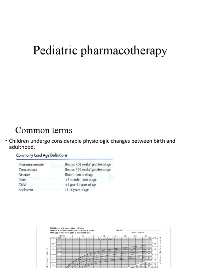 Pediatric Pharmacotherapy | PDF | Pharmaceutical Formulation | Pediatrics
