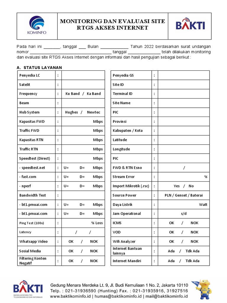 Form Monev RTGS | PDF | Komputer