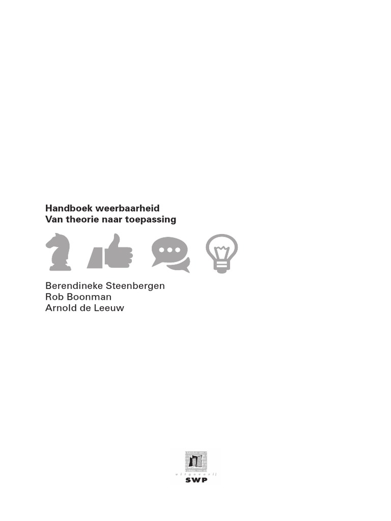 Handboek Weerbaarheid Van Theorie Naar Toepassing Inkijkexemplaar | PDF