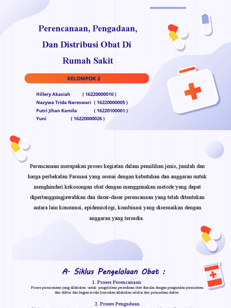 Kelompok 2 Perencanaan Pengadaan Dan Distribusi Di Rumah Sakit Pdf