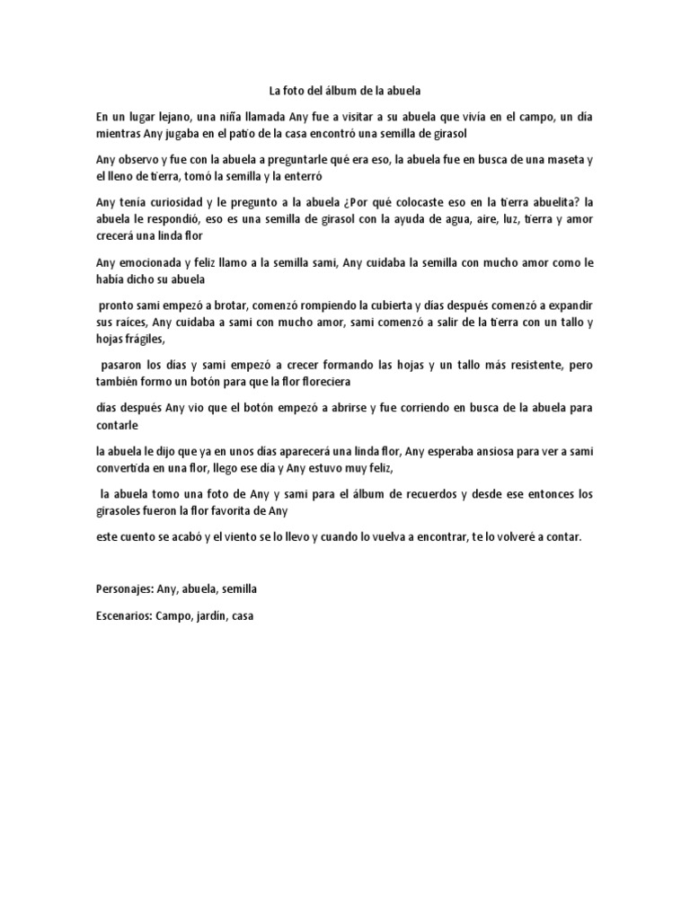 Cuento de La Semilla | PDF