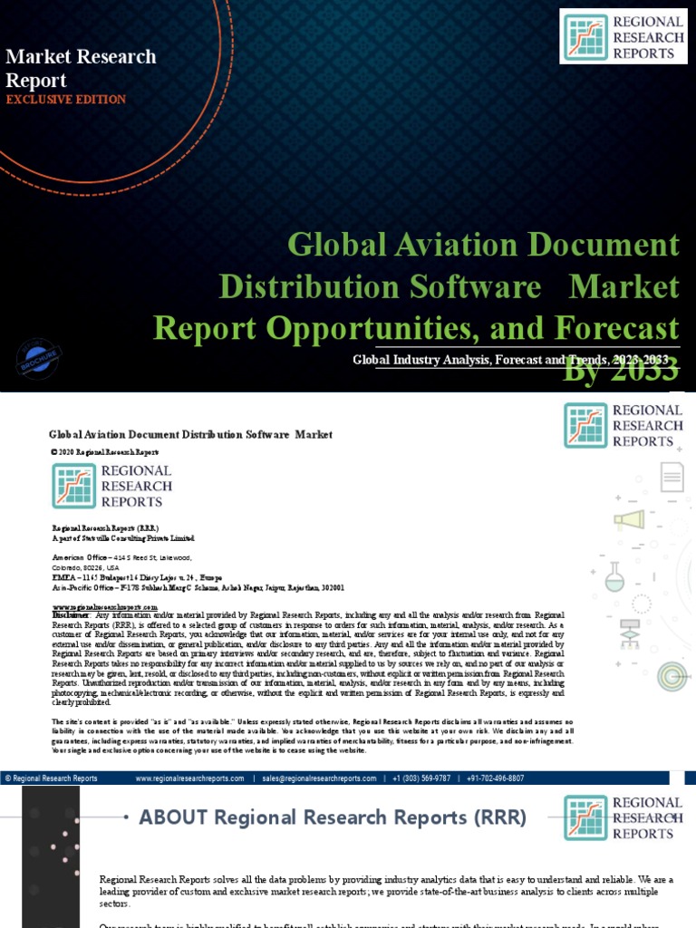 Aviation Document Software Market 2033 | PDF | Forecasting | Outsourcing