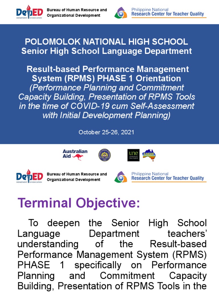 Rpms Cycle PPT 1 | Download Free PDF | Teachers | Educational Technology