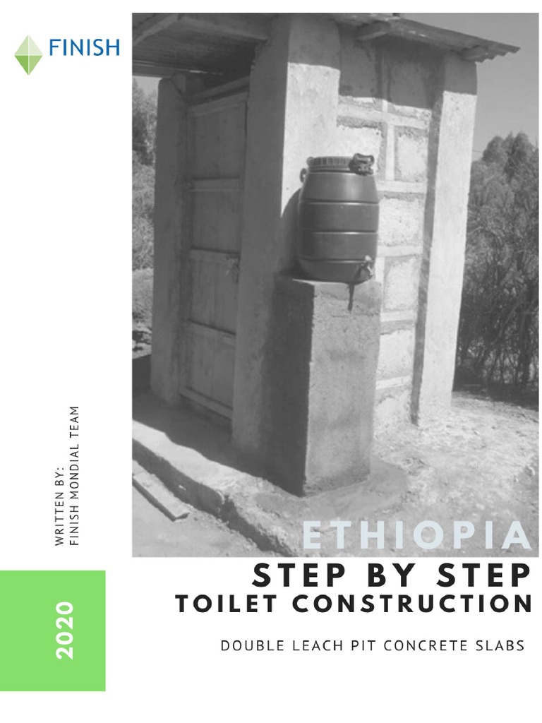 Ethiopia Double Leach Pit With Concrete Slab | PDF | Concrete ...