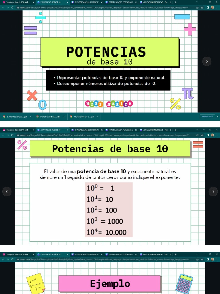Potencias Base 10 | PDF