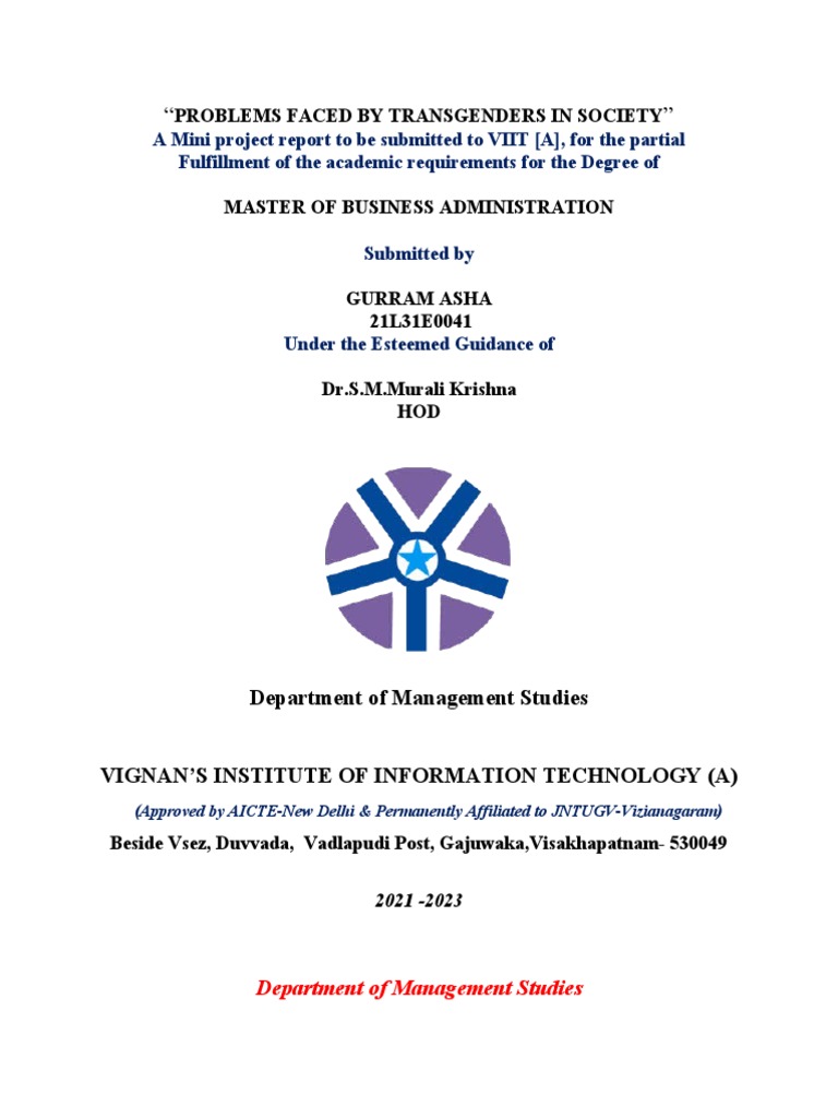 Mini Project - Title Pages New 18.04.2023 | PDF | Vocational Education ...