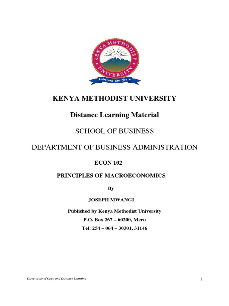 ECON 102-Principles of Macroeconomics | PDF | Taxes | Inflation