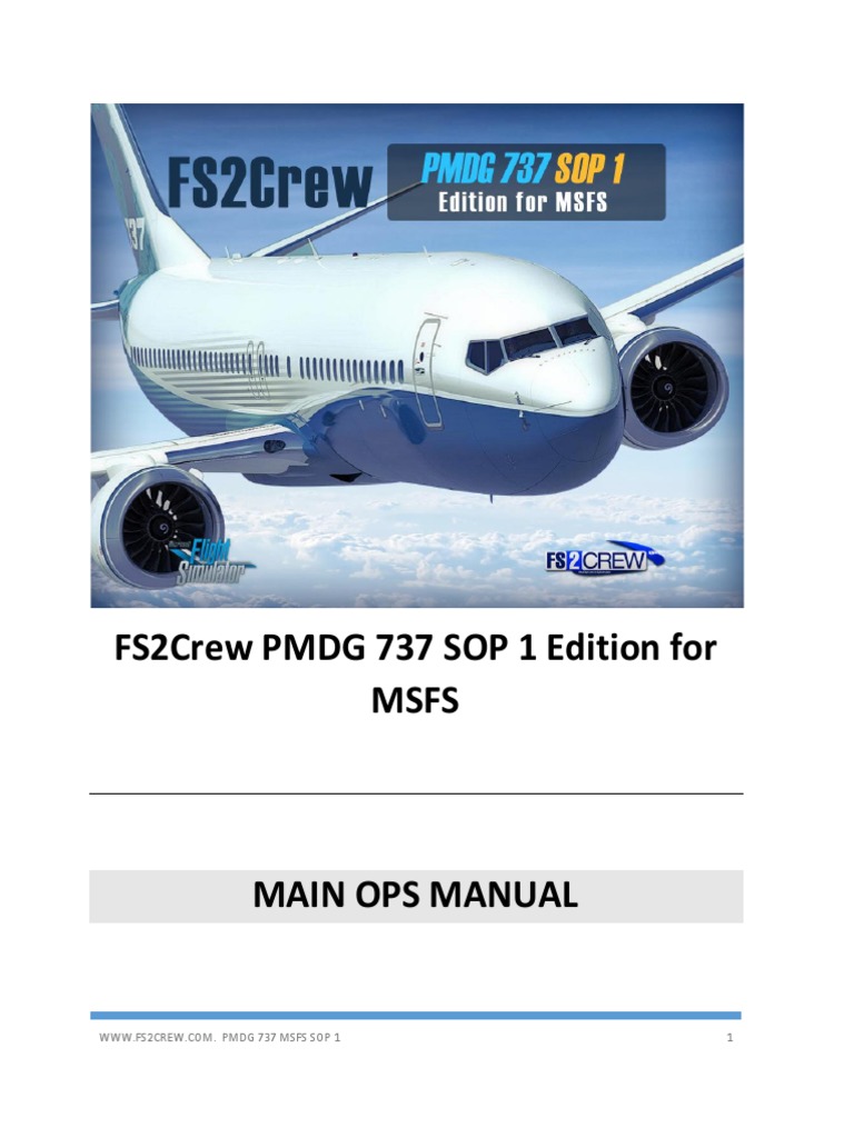PMDG 737 Sop1 FS 2 Crew | PDF | Takeoff | World Wide Web