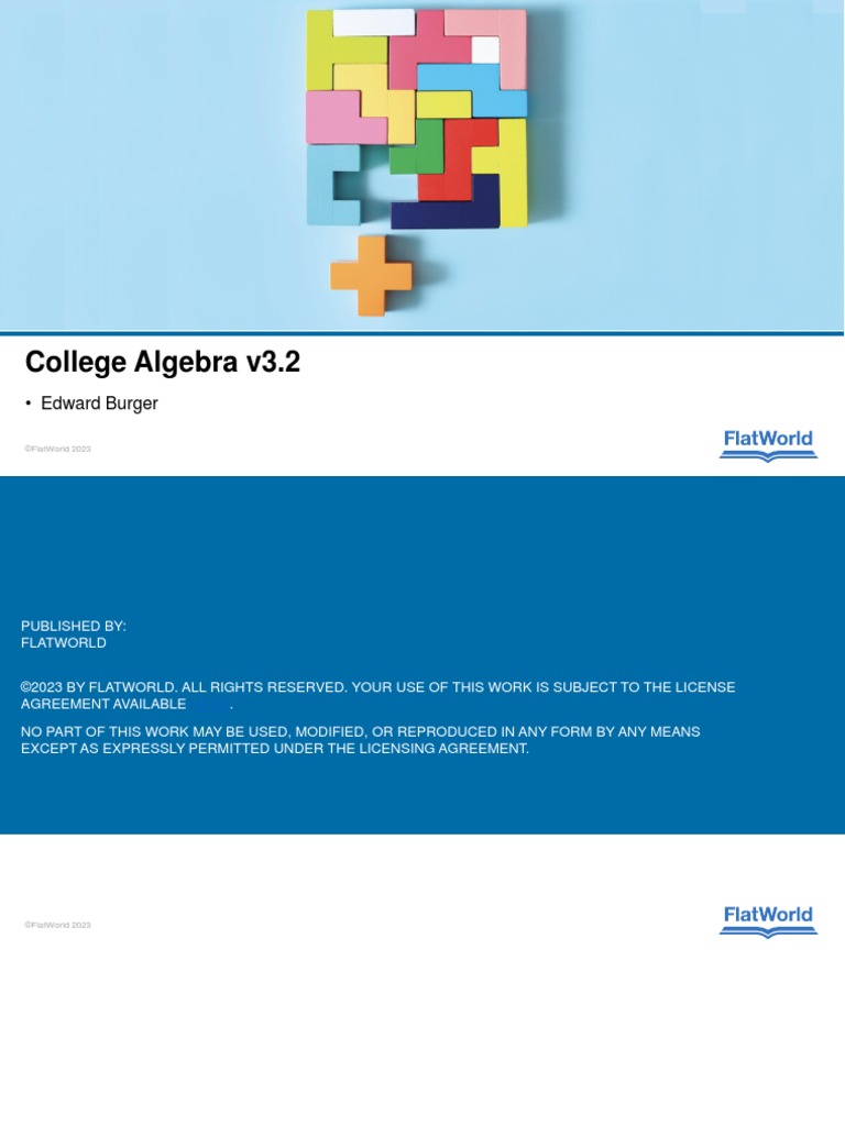 College Algebra ch01 | PDF | Factorization | Interval (Mathematics)