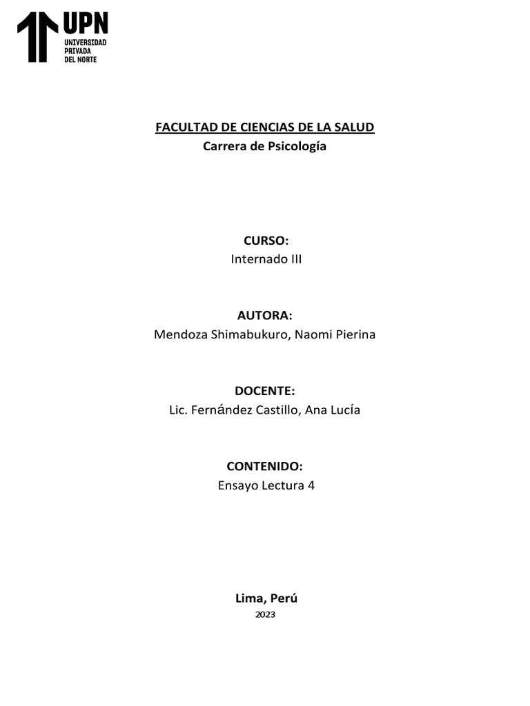 Ensayo Iv | PDF | Teoría de apego | Infancia