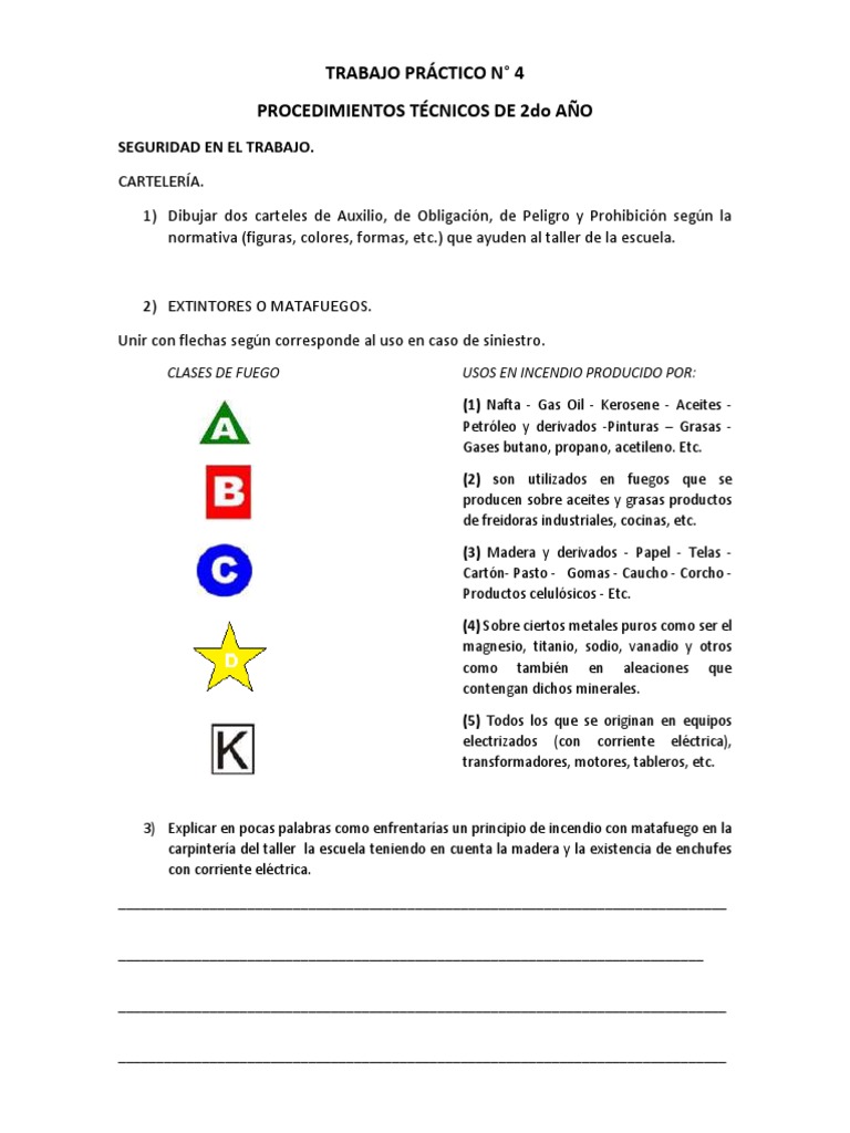 Trabajo Práctico #4 de Procedimientos Tecnicos de 2do | PDF | Materiales de construcción ...