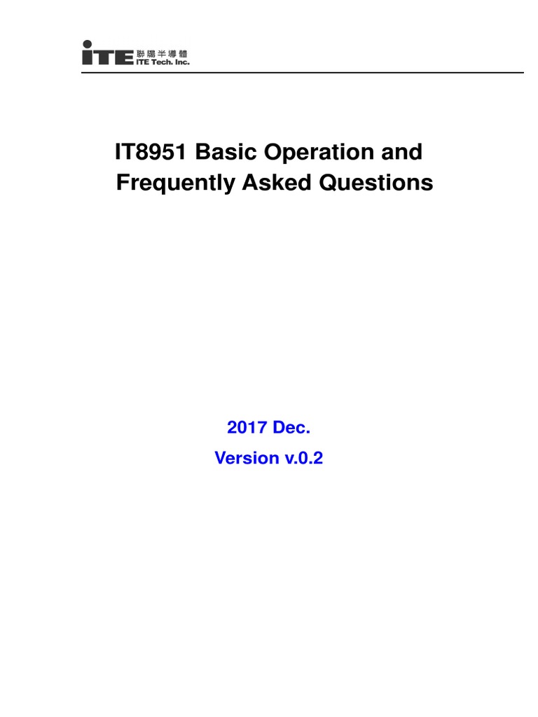 It8951 Usb Faq | PDF | Usb | Android (Operating System)