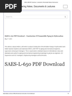 Aramco Document Saes-L - All Series | PDF | Pipe (Fluid Conveyance) | Building Engineering
