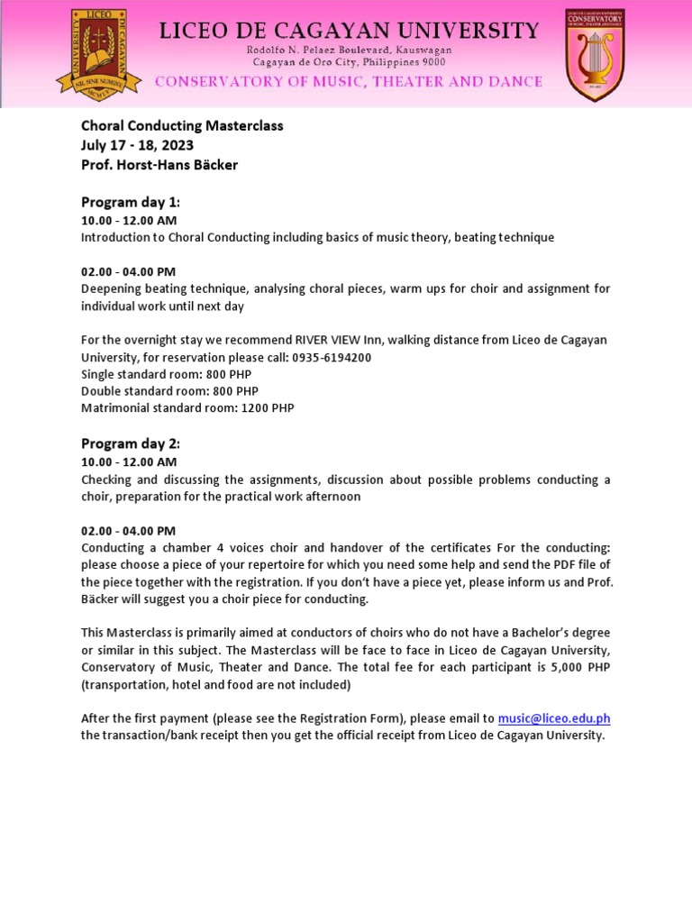 Choral Conducting Masterclass | PDF