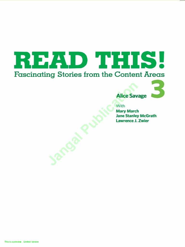 Read This 3 | PDF | Vocabulary | Teachers