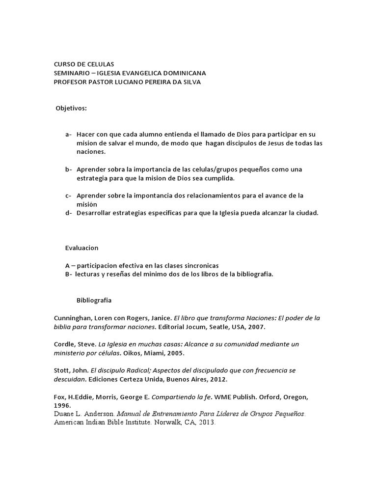 Curso de Celulas | PDF