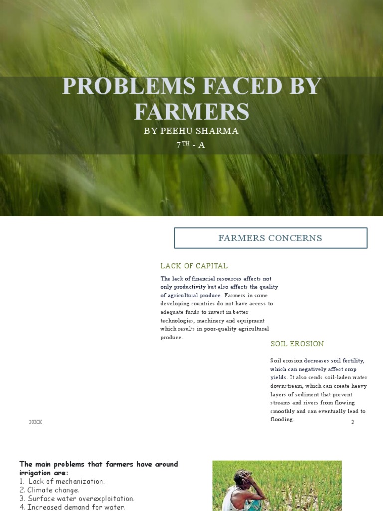 Geo PPT - Problems Faced by The Farmers | PDF | Natural Environment ...