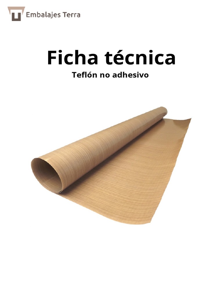 Ficha Técnica Teflón No Adh | PDF | Materiales de construcción ...