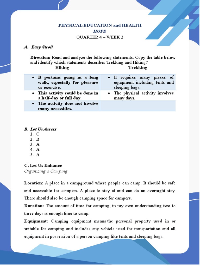 Q4 Week 2 Peh Hope | PDF