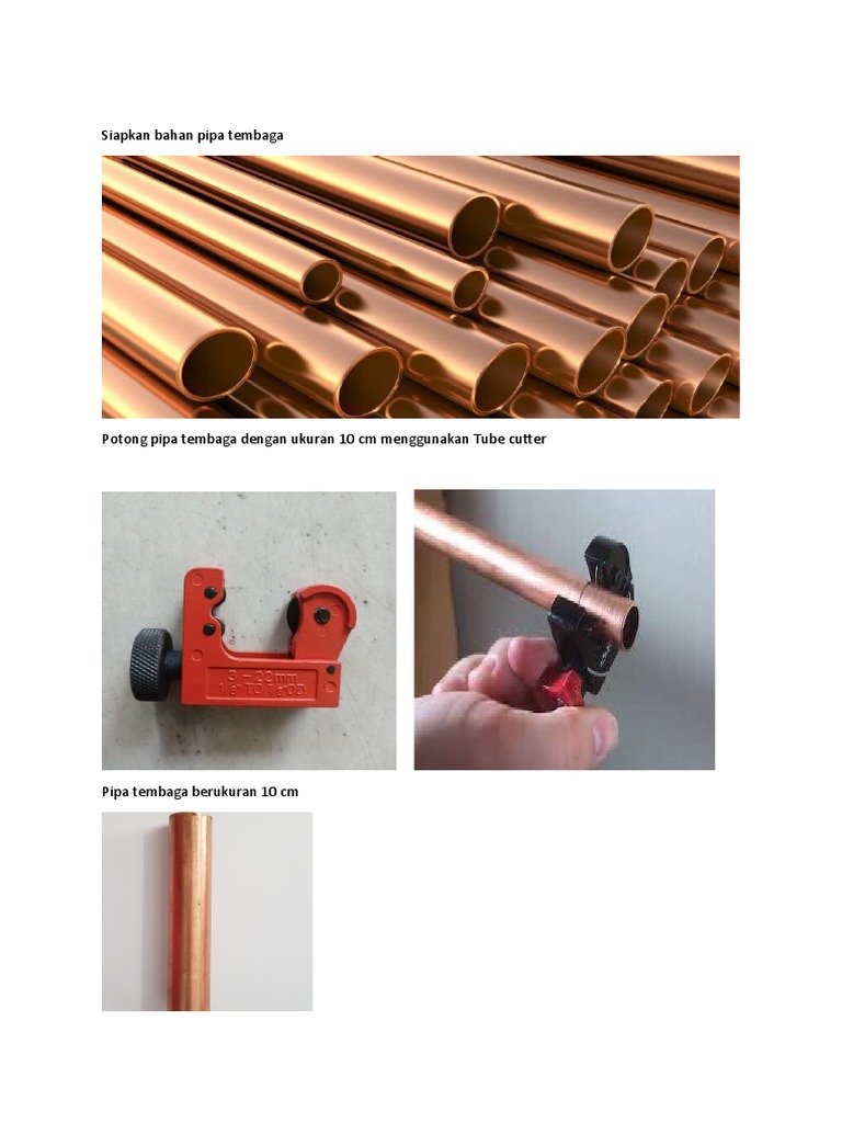pemotongan pipa tembaga | PDF
