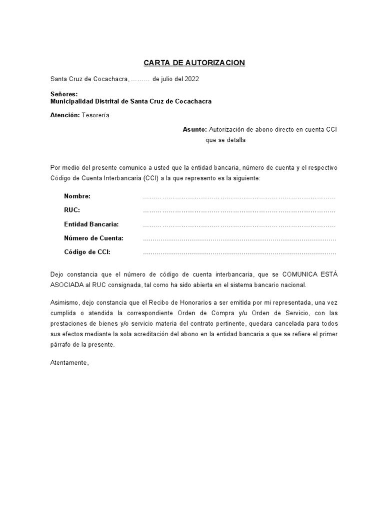Formato Cci | PDF