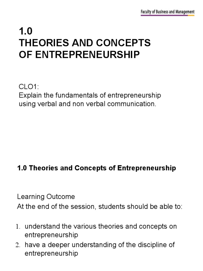 Ent Chapter 1 | PDF | Entrepreneurship | Hadith