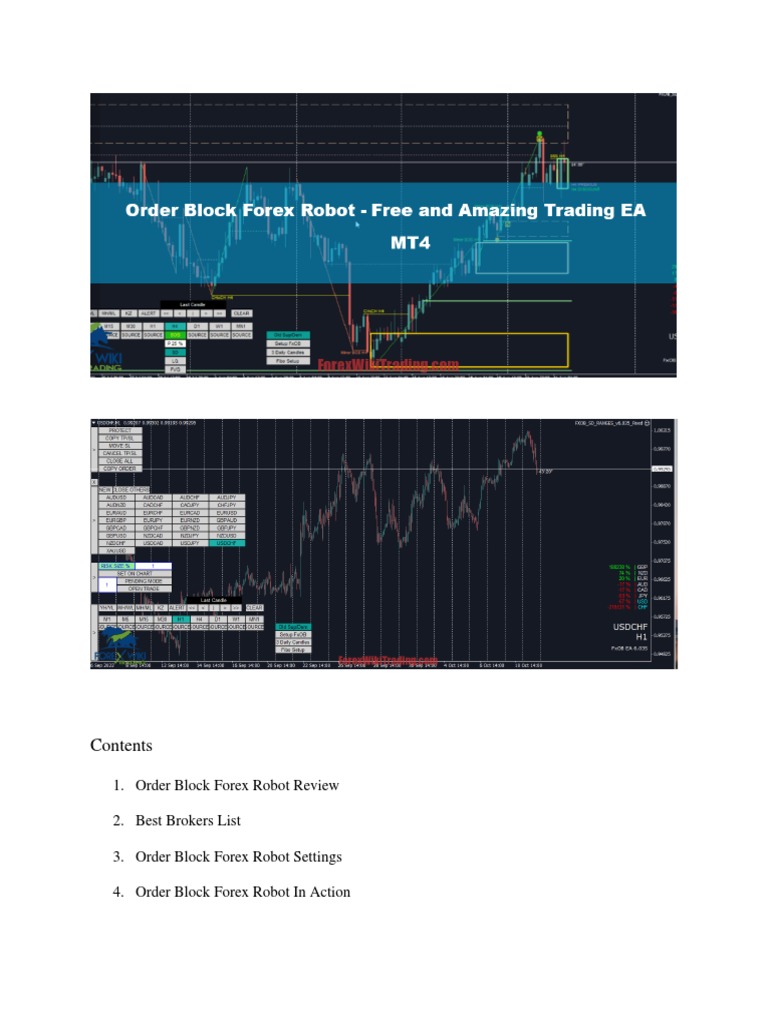 Order Block Forex Robot MT4 Manual | PDF | Foreign Exchange Market | Demand