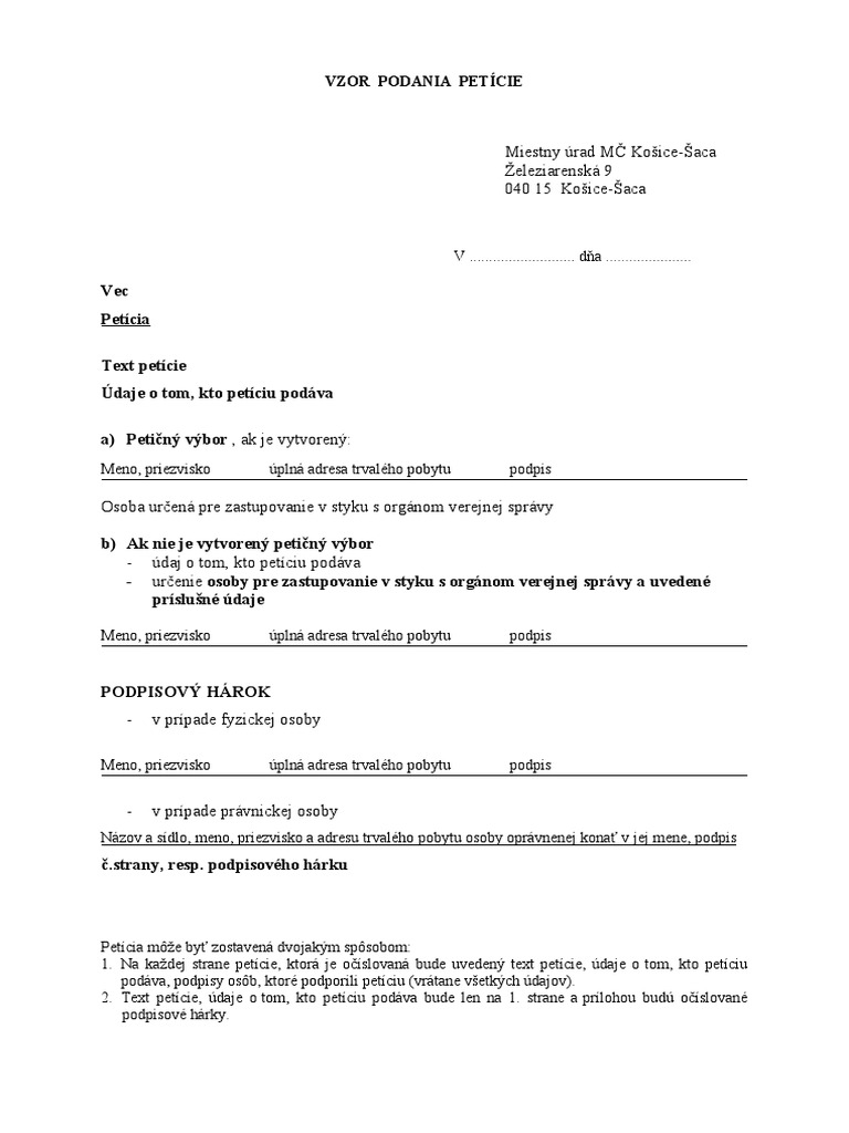 Pattern To Petition | PDF