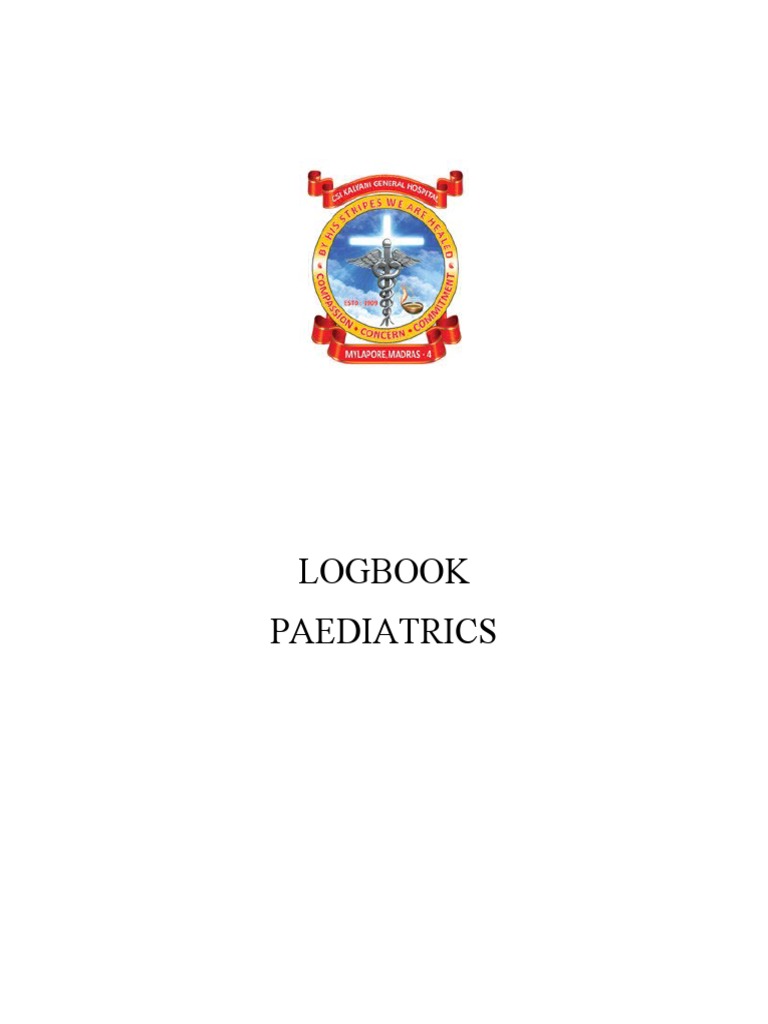LOGBOOK DNB Pediatrics | PDF | Medicine | Medical Treatments