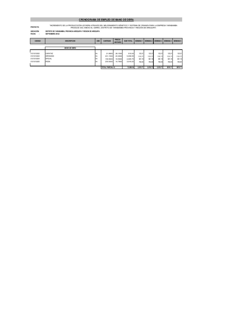 Cronograma Adquisiciones | PDF | Materiales de construcción | Herramientas