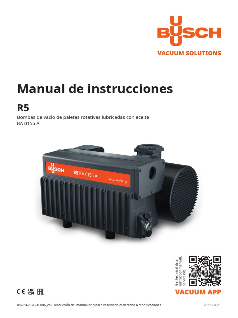 Instruction Manual R5 RA 0155 A - ES - Es | PDF | Motores | Gases