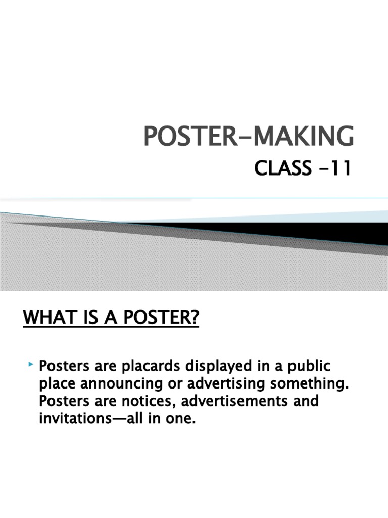 Poster Making | Download Free PDF | Poster | Advertising