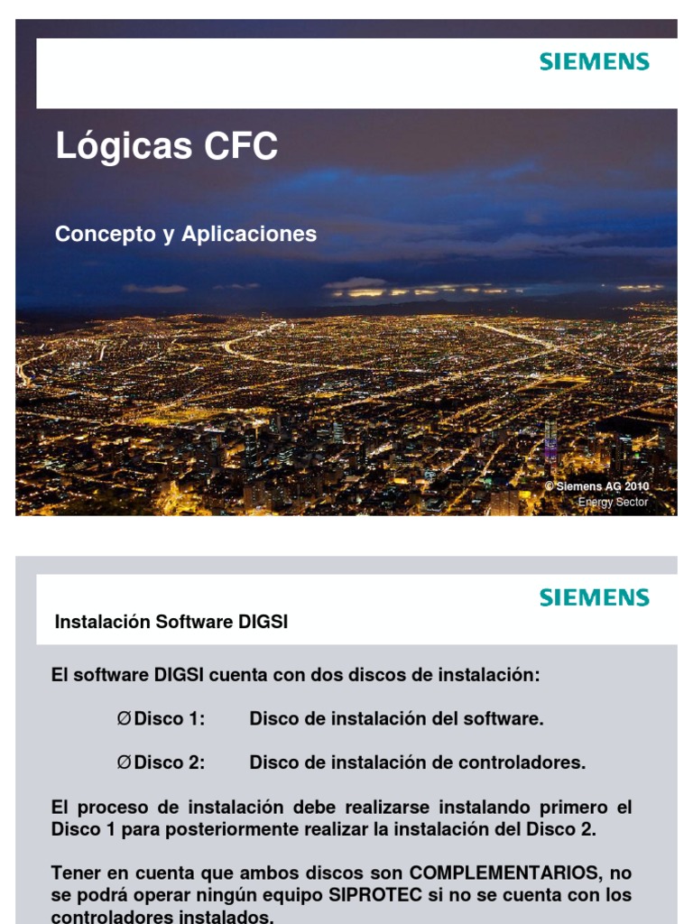 Instalación y Lógicas CFC en DIGSI | PDF | Controlador lógico ...