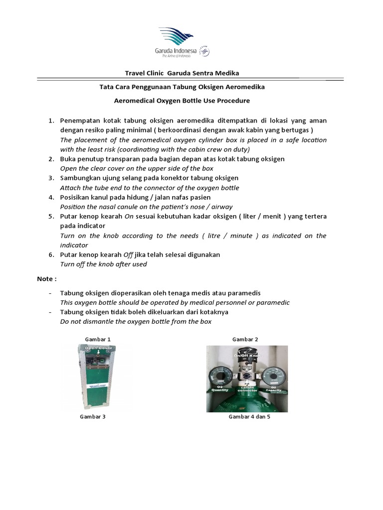 Tata Cara Penggunaan Tabung Oksigen Aeromedika (New) (1) | PDF