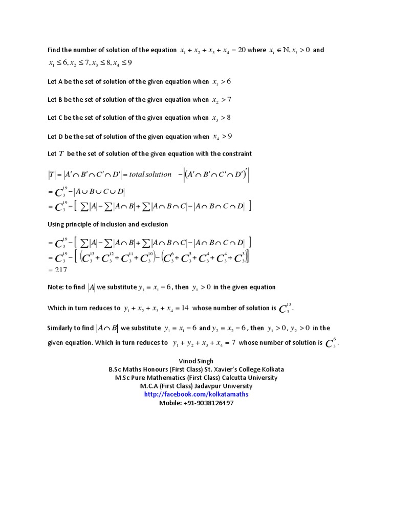 Integer Solution | PDF | Equations | Algebra
